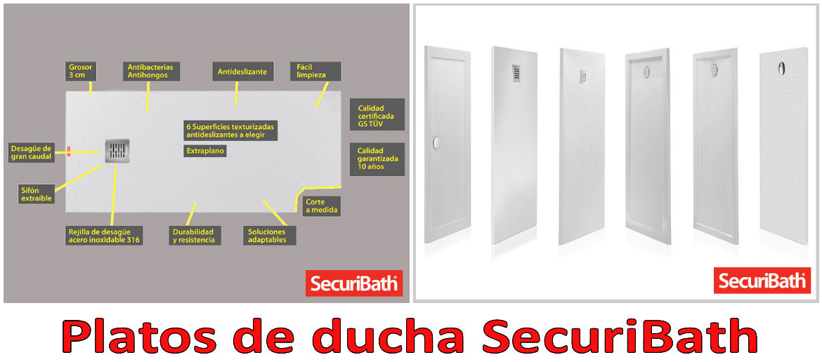 Tamaños de platos de ducha - SecuriBath Solutions S.L.